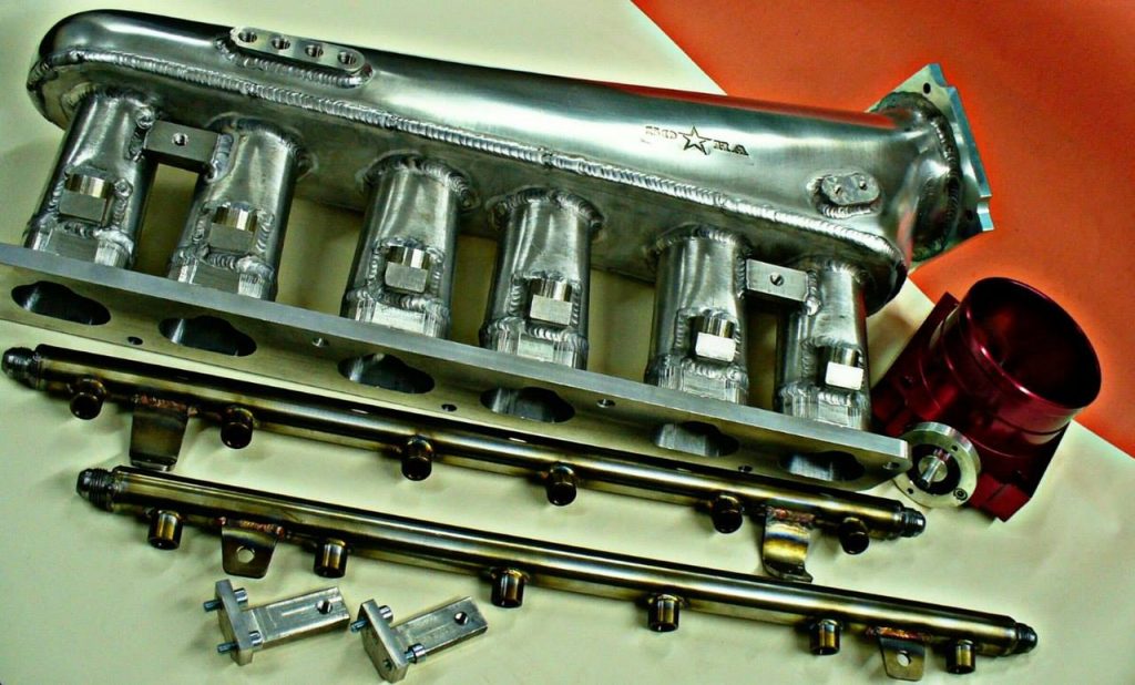 Toyota 2jzgte dual fuel rail intake manifold (5) – Soara Performance