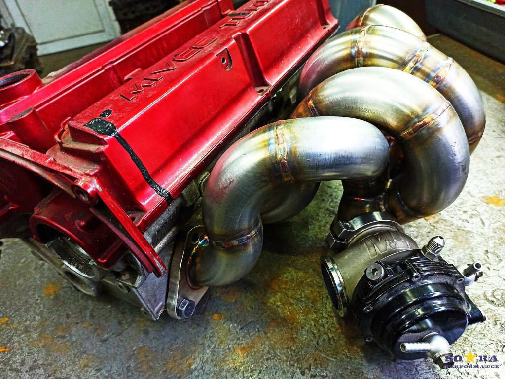 Mitsubishi evo9 4g63 t3 header – Soara Performance